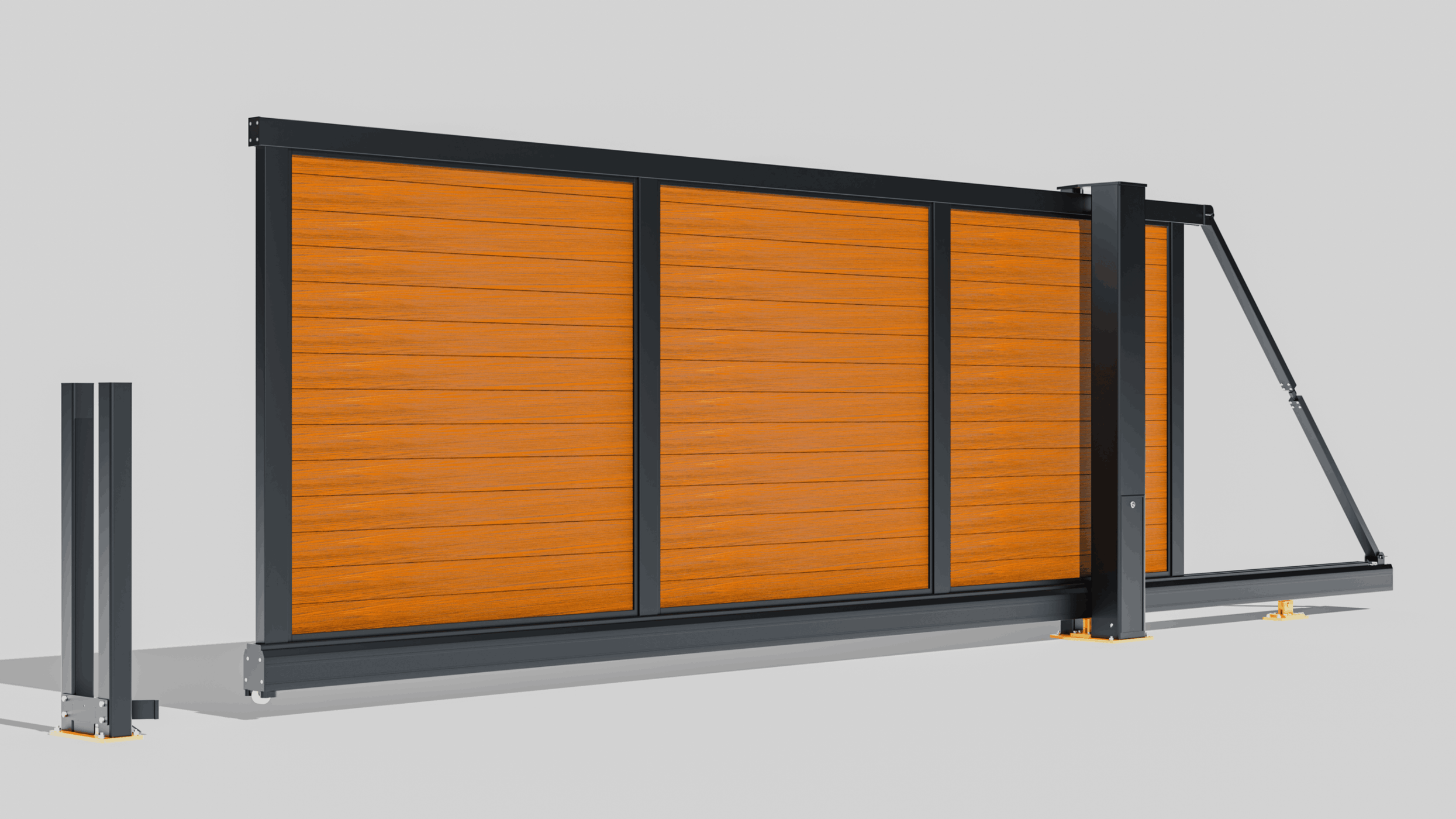 The Oxford - Automatic Cantilever Sliding Gate — Online Security Gates
