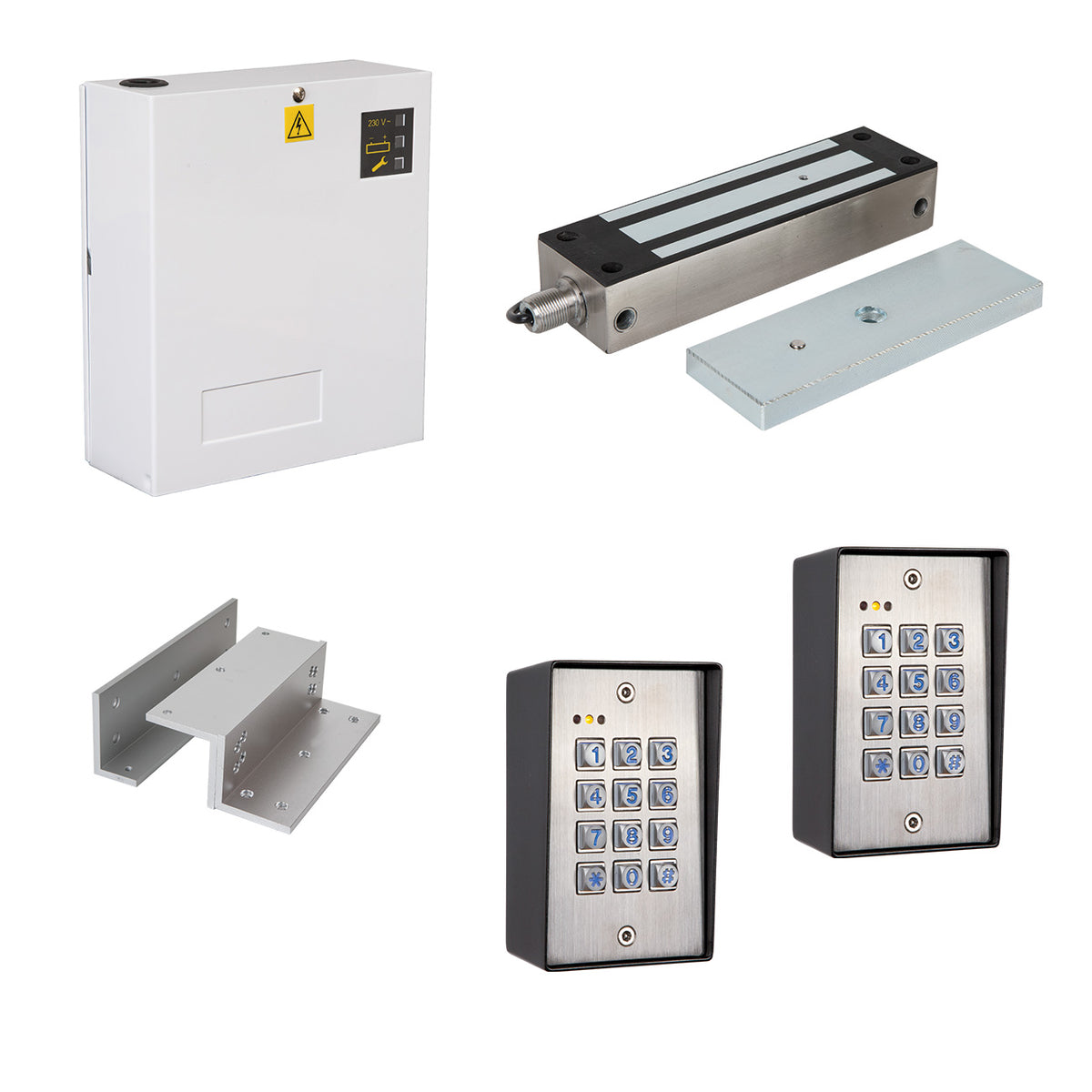 Mag Lock, Power Supply, 2 x Key-Pads — Online Security Gates
