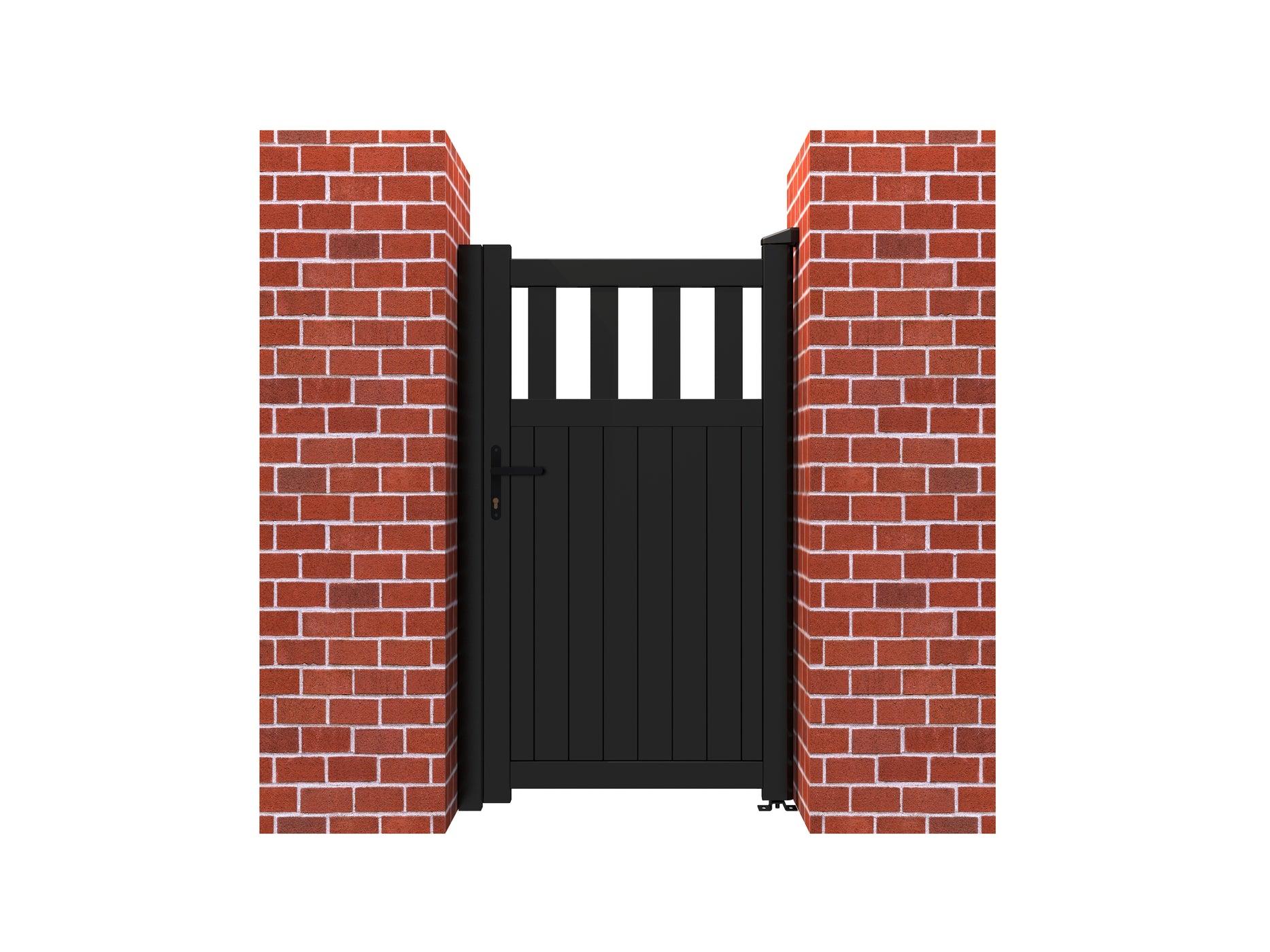 The Bond - Aluminium Pedestrian Gate with Mixed Infill — Online ...